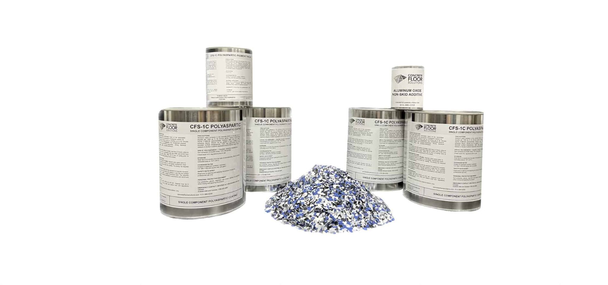 260 SQ. FT. CFS-1C POLYASPARTIC FLAKE FLOOR KIT – Concrete Floor Solutions