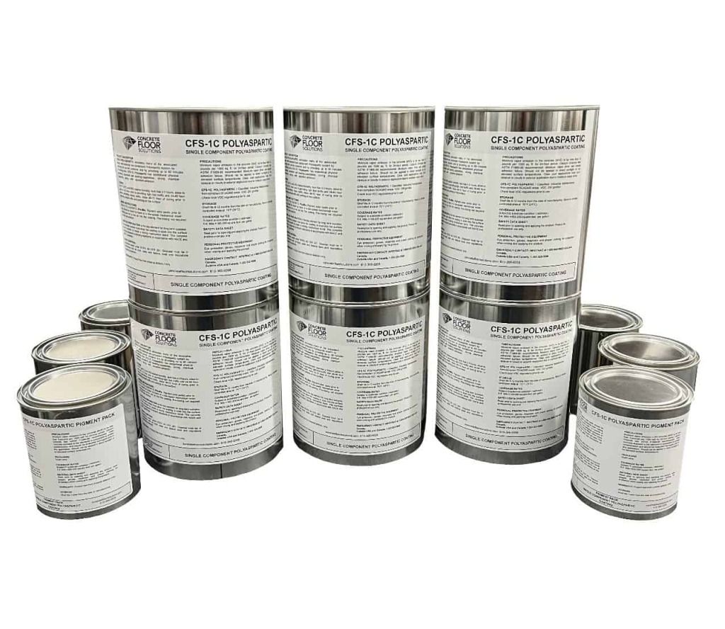 500 Sq.Ft. CFS-1C POLYASPARTIC SOLID COLOR FLOOR KIT – Concrete Floor ...