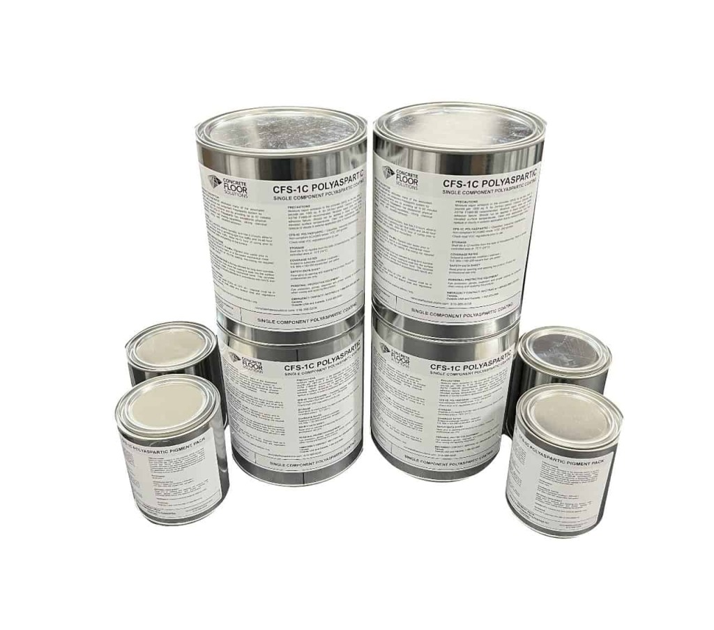300 Sq.Ft. CFS-1C POLYASPARTIC SOLID COLOR FLOOR KIT – Concrete Floor ...