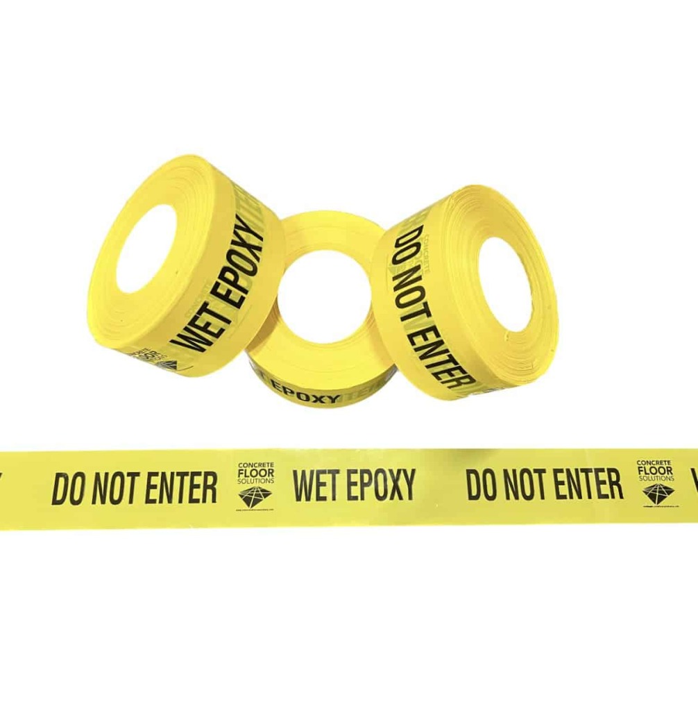 DO NOT ENTER-WET EPOXY TAPE 1,000 FT. ROLL – Concrete Floor Solutions