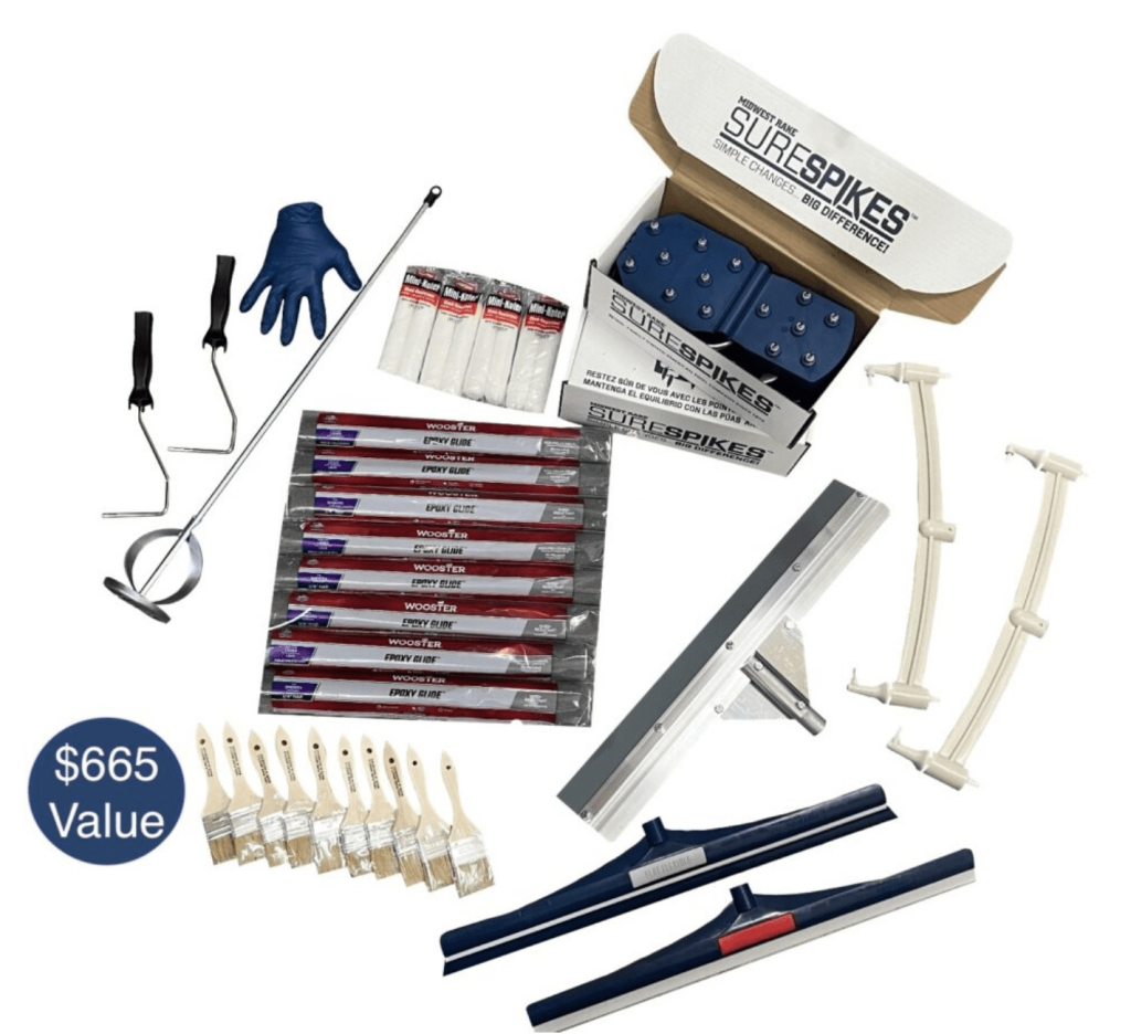 Heavy Duty Installation Accessories Kit Epoxy - Concrete Floor ...